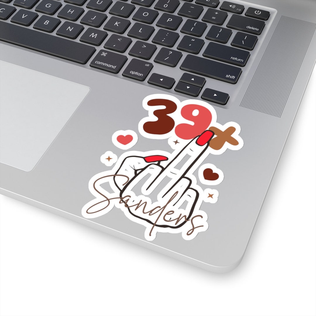 Personalized 40th Birthday Sticker, I Am 39+ Middle Finger Sticker ...