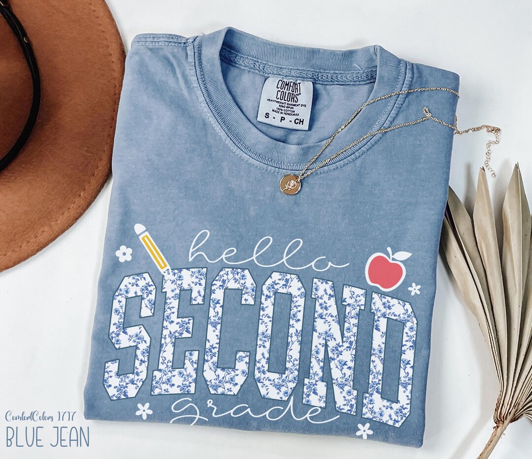 Retro Second Grade Teacher Shirt, 2nd Grade Teacher Tshirt for First ...