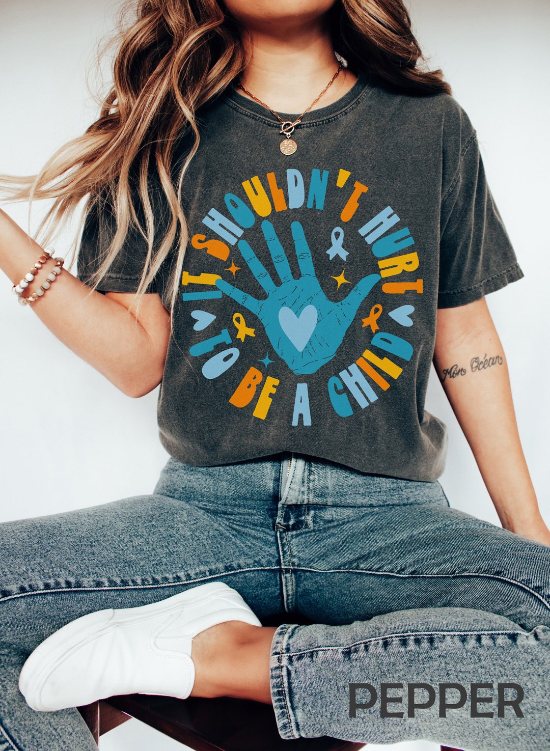 Child Abuse Awareness Shirt, Domestic Violence Mental Health Tshirt ...