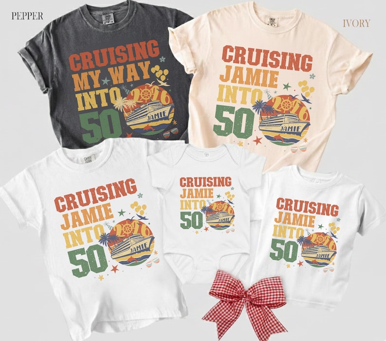 Personalized 50th Birthday Cruise 2026 Shirt, Custom Family Cruise ...