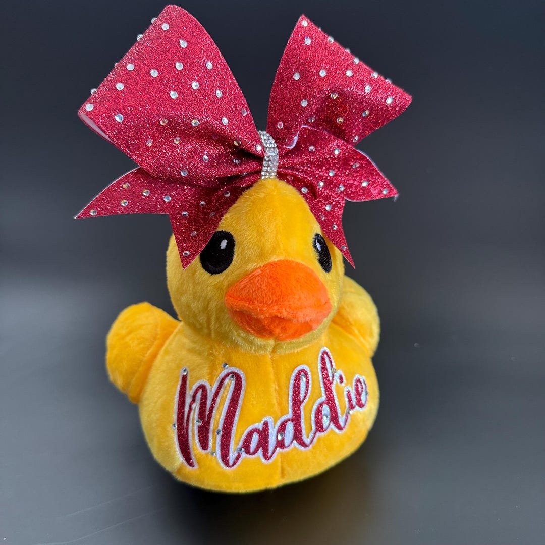 Cheer Duck 8" Tall Personalized Cheer Gift for Competition Gift Good ...