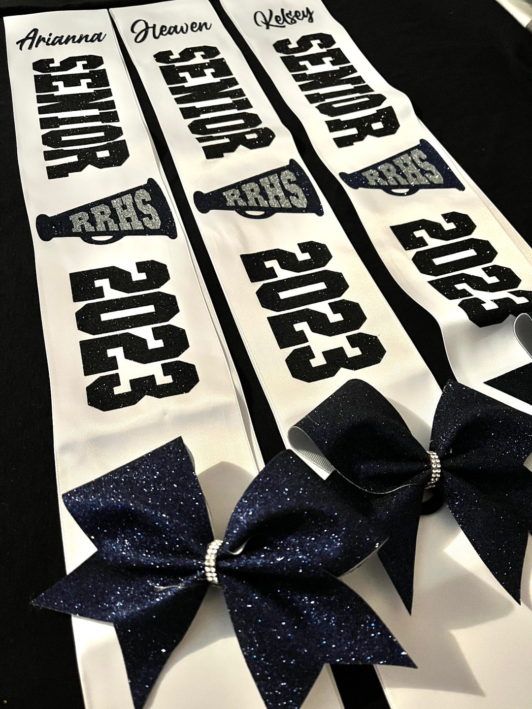 Senior Sash and Bow Senior Sashes Cheer Senior Sash Senior Bows Sash ...