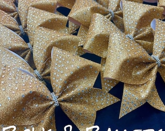 Gold Cheer Bow - Etsy
