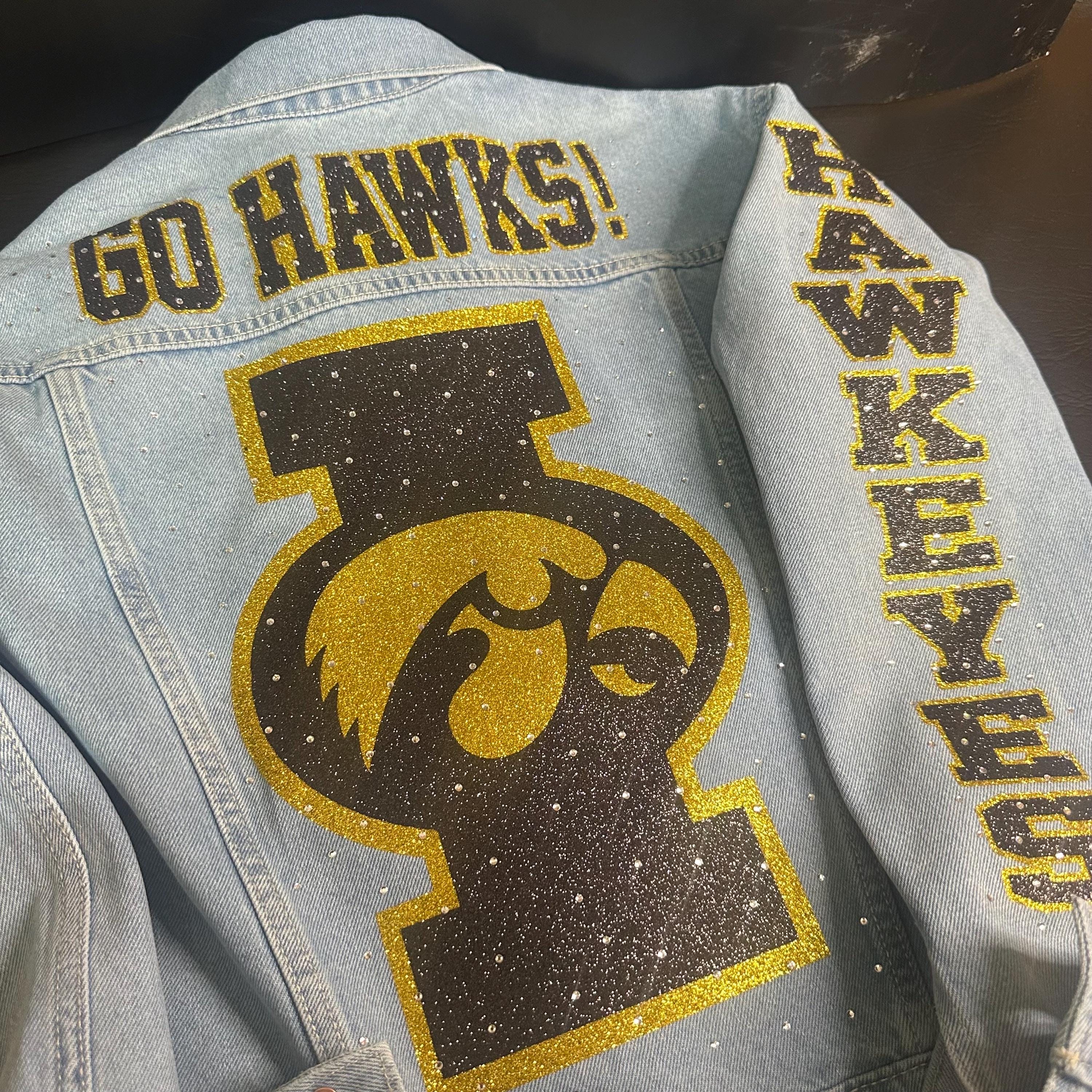 College Jean Jacket Game Day Denim Jacket Custom Team Jacket Mom ...