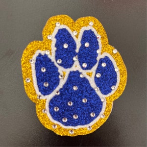 Paw Print Hair Clip Team Gift for Band Color Guard Baton Twirlers Dance ...