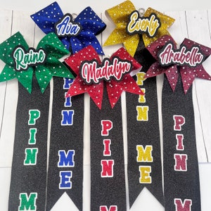 Pin Me Bag Tag Cheer Pin Me Gift Competition Cheer Gift Hot Pink Bag ...