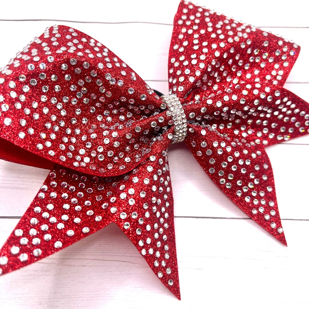Red Cheer Bow for Competition Game Day Cheer Bow for Sideline Cheer ...