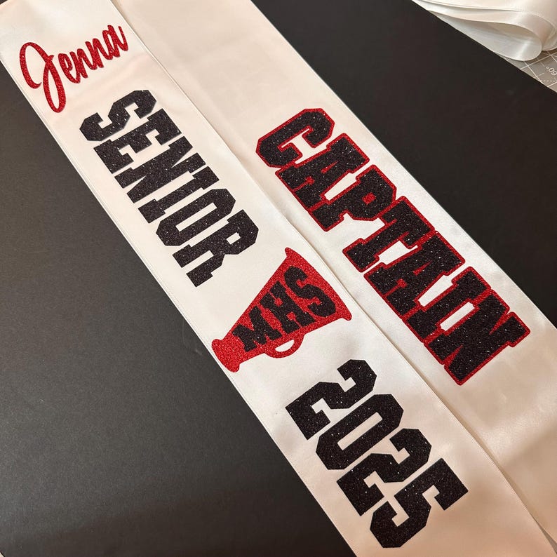 Senior Sash and Bow Senior Sashes Cheer Senior Sash Senior Bows Sash ...