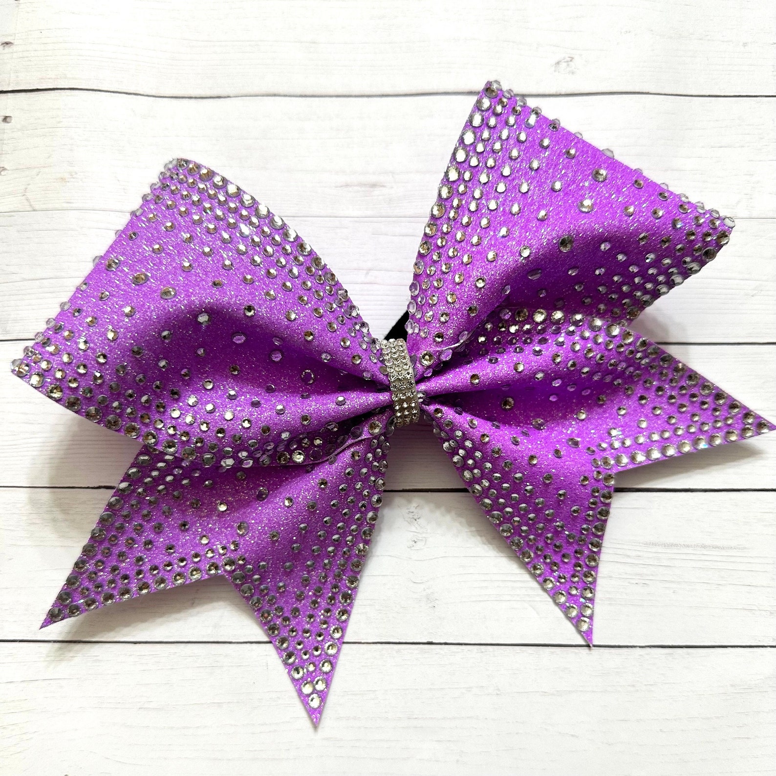 Cheer Bow Glitter With Rhinestones Cheer Competition Bow Cheer Bow With ...