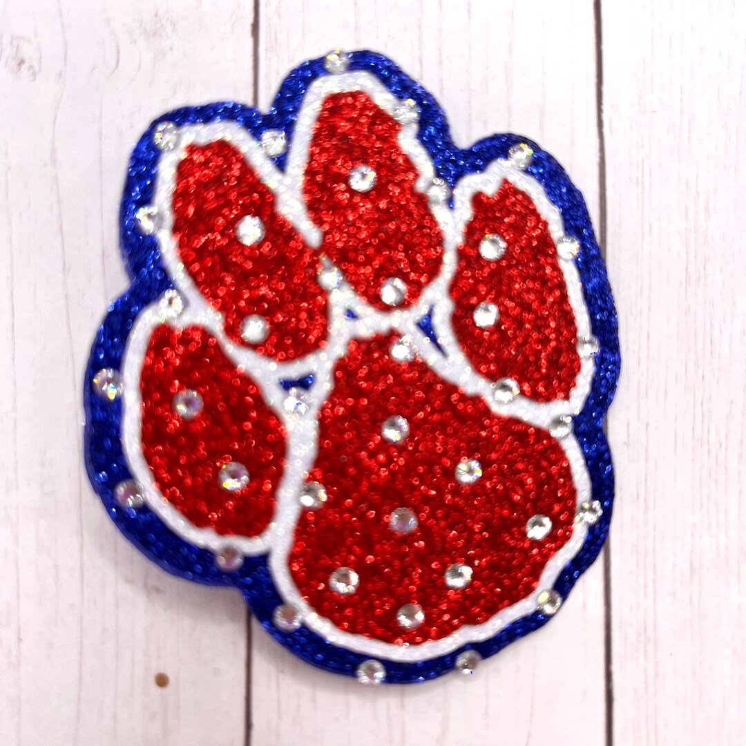 Paw Print Hair Clip Team Gift for Band Color Guard Baton Twirlers Dance ...