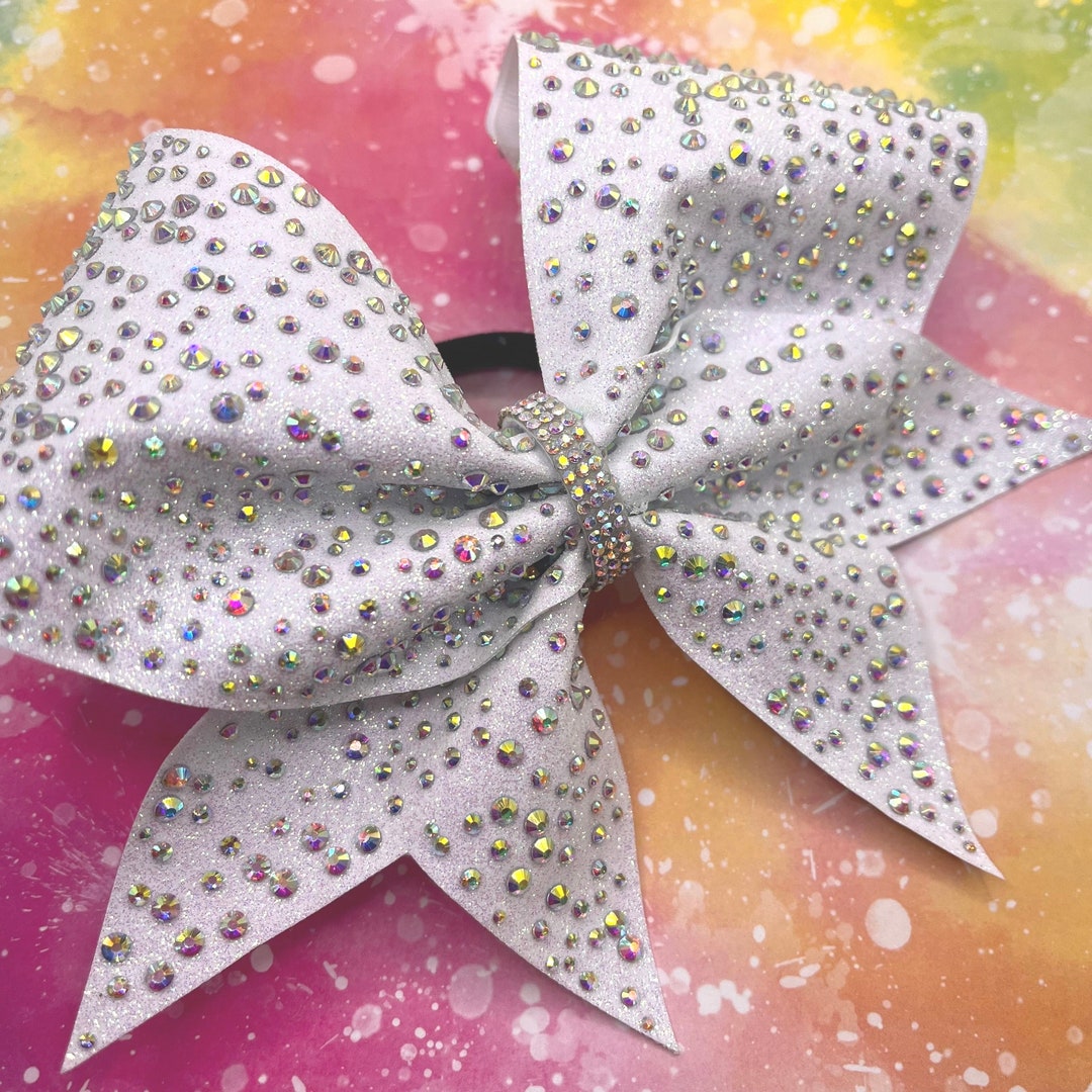 Cheer Bow AB Rhinestone Bow Cheerleading Bow All Star Cheer Bow ...