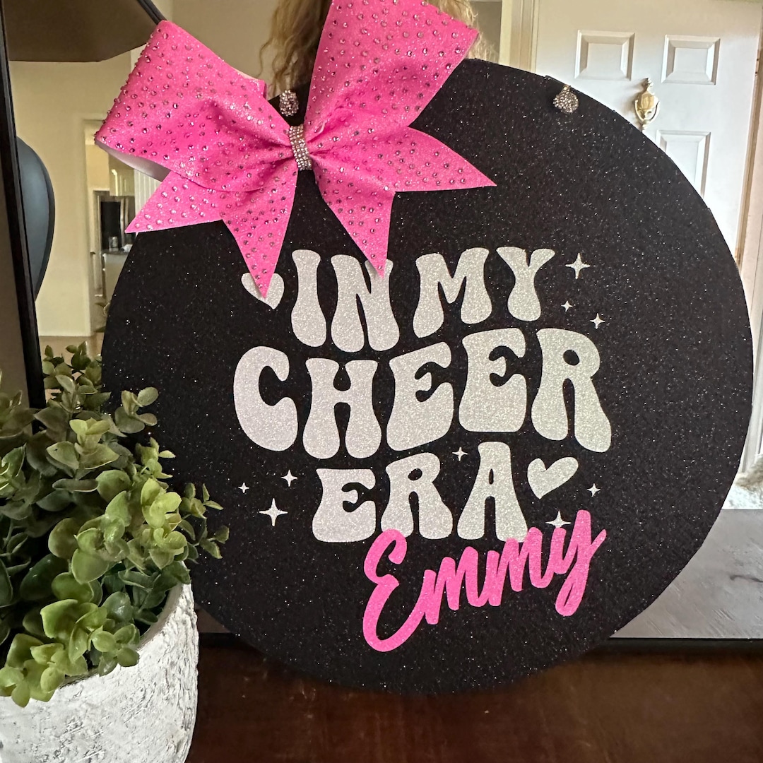 Cheer Wall Hanging 16” Wall Art for Cheerleader Girl Room Decor Spirit ...