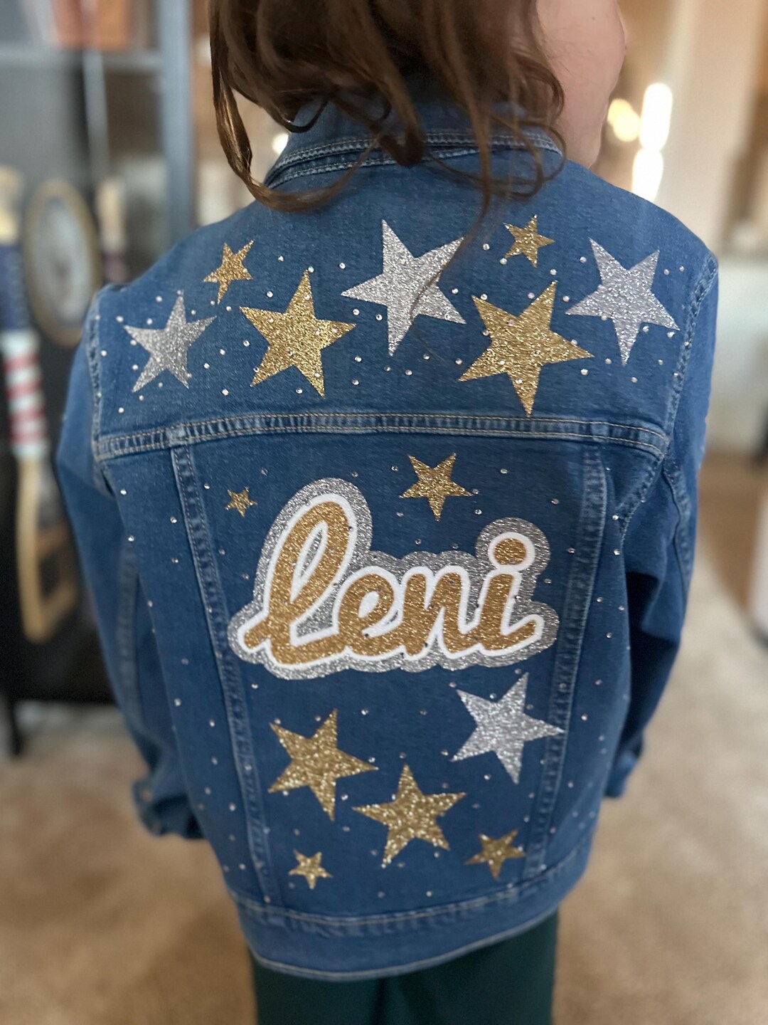 Custom Jean Jacket Denim Jacket for Girl Jacket With Star Jean Jacket ...