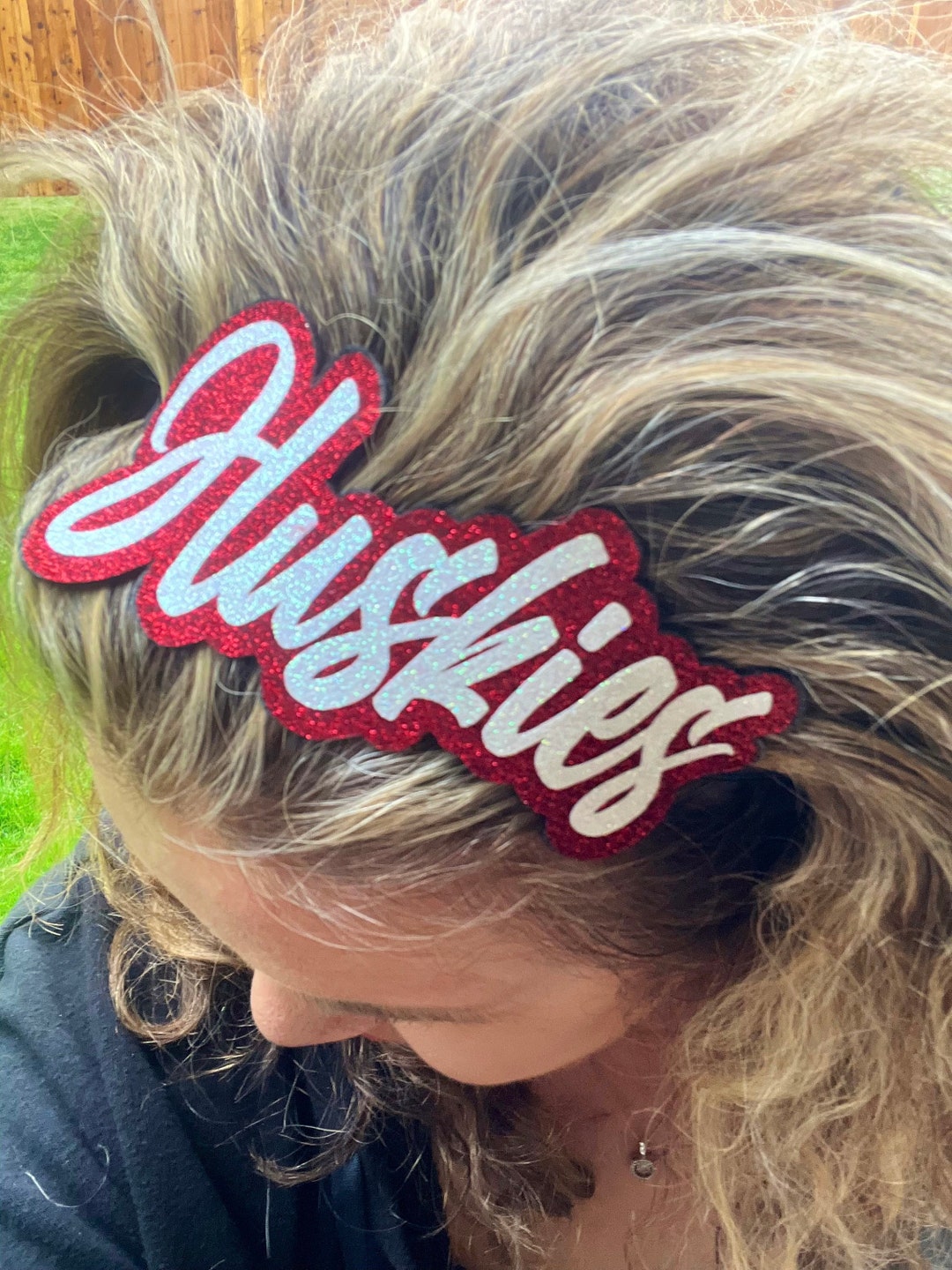 Personalized Glitter Headband for Sports Stretchy Headband for Youth ...