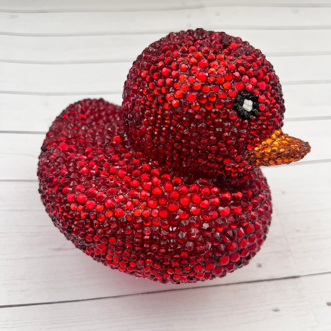 Rhinestone Duck Good Luck Duck Cheer Coach Gift Bling Duck Give Away ...