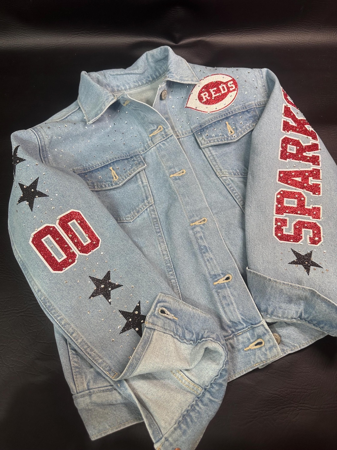 Baseball Mom Jean Jacket Custom Game Day Denim Jacket Gift for Baseball ...