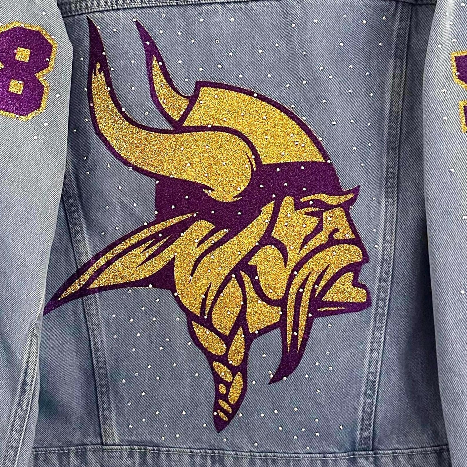 High School Jean Jacket Custom Game Day Denim Jacket Mom Football ...