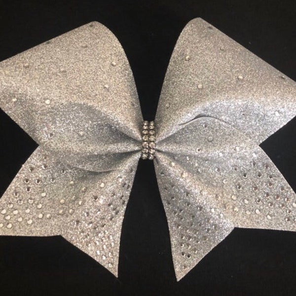 Rhinestone Hair Bow - Etsy