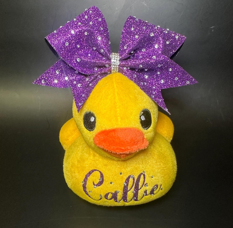 Cheer Duck Personalized Cheer Gift for Competition Gift Good Luck Duck ...