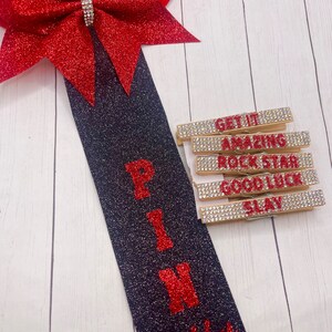 Pin Me Cheer Ribbon Pin Me Bow Cheer Gift Team Cheer Gift Nationals Cheer Gift for Cheerleader ...