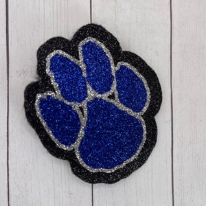 Paw Print Hair Clip Team Gift for Band Color Guard Baton Twirlers Dance ...
