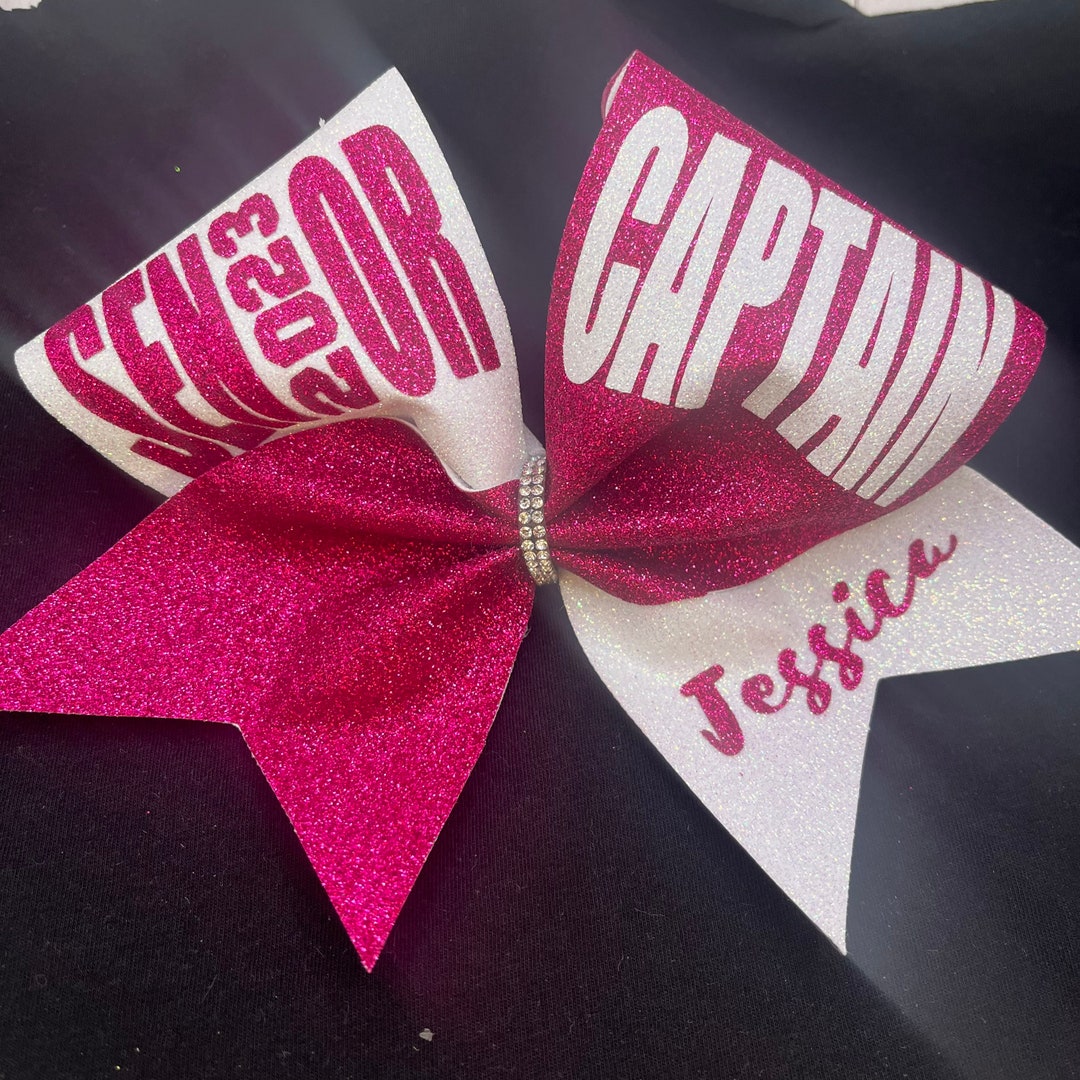 Captian Cheer Bow Senior Captain Bow Senior Gifts Senior School Hair ...
