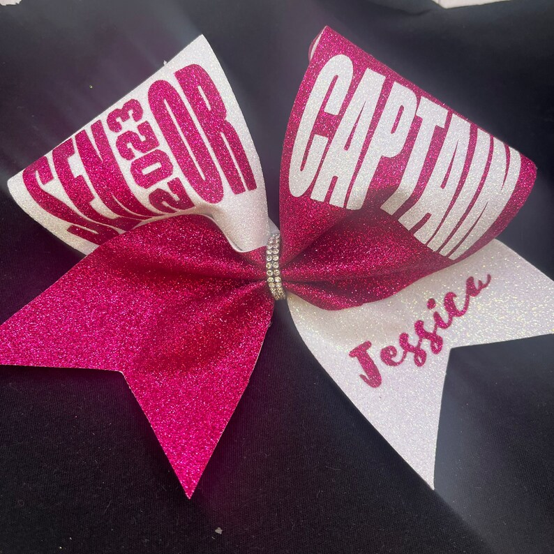 Captian Cheer Bow Senior Captain Bow Senior Gifts Senior - Etsy