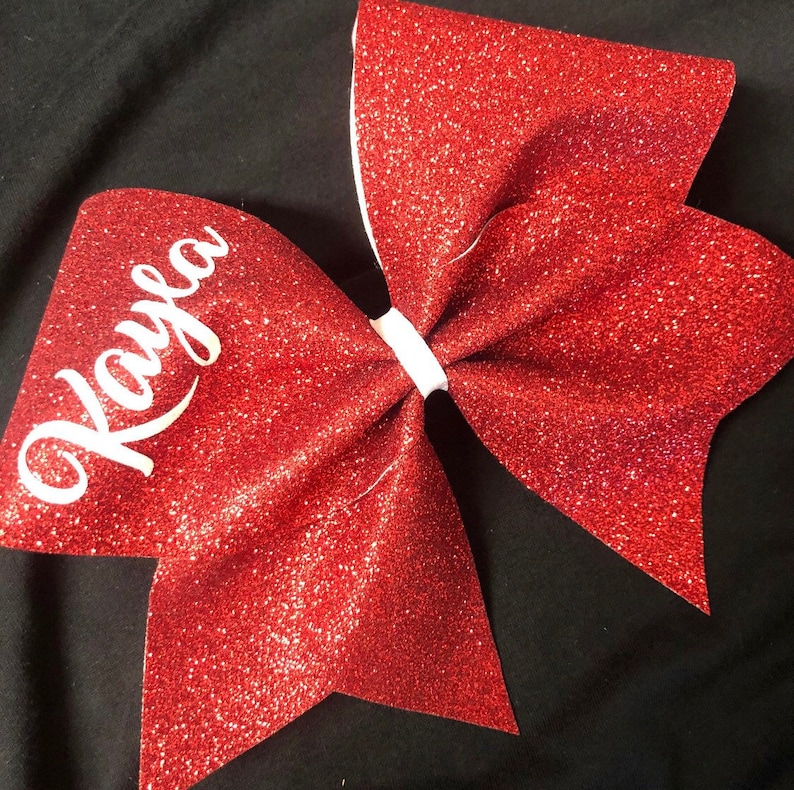 Team Cheer Bows Custom With Name Cheer Squad Bows Stiff - Etsy
