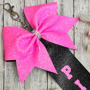 Pin Me Cheer Ribbon Neon Pink Pin Me Bow Clip Cheer Pins Cheer Bow Bag Tag Cheer Clothes Pins ...