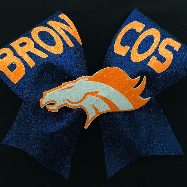 Broncos Hair Bow - Etsy