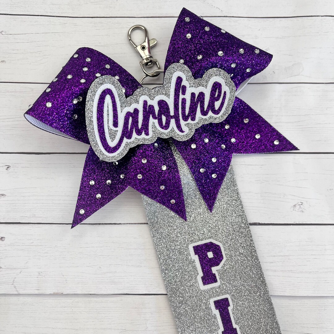 Pin Me Ribbon With Rhinestones Pin Me Bow Cheer Pins Cheer Bow Bag Tag Cheer Clothes Pins ...