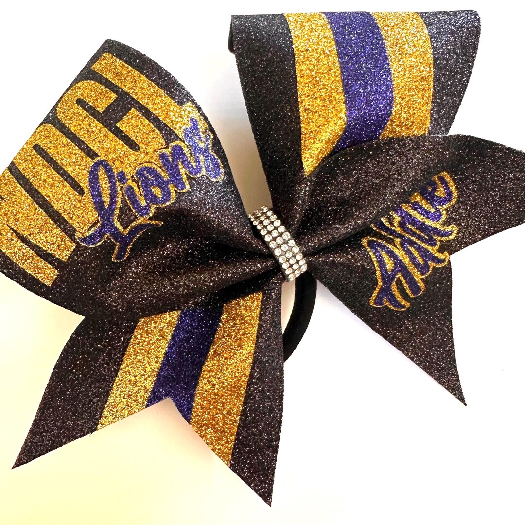 Cheer Bow Custom Cheer Bow Competition Cheer Bow School Cheer Bow High ...