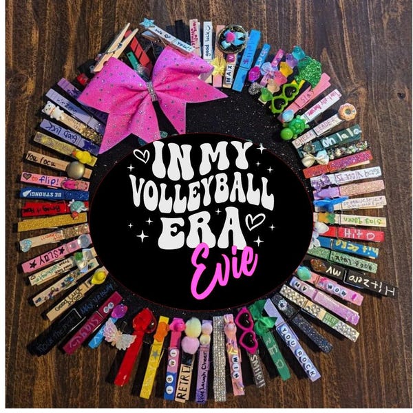 Volleyball Clothespins - Etsy