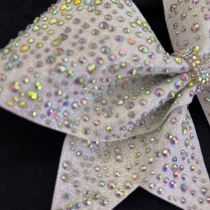 Cheer Bow AB Rhinestone Bow Cheerleading Bow All Star Cheer Bow ...
