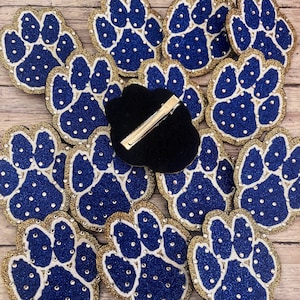 Paw Print Hair Clip Team Gift for Band Color Guard Baton Twirlers Dance ...