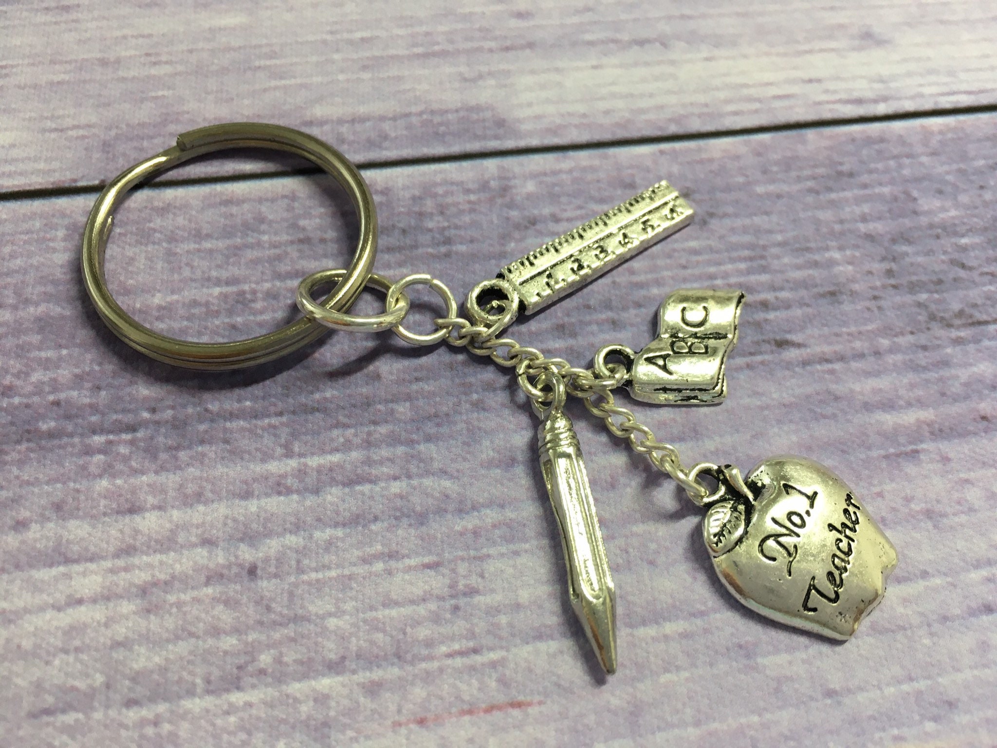 Personalised Teacher Key Ring Teacher Thank You Gift End of | Etsy