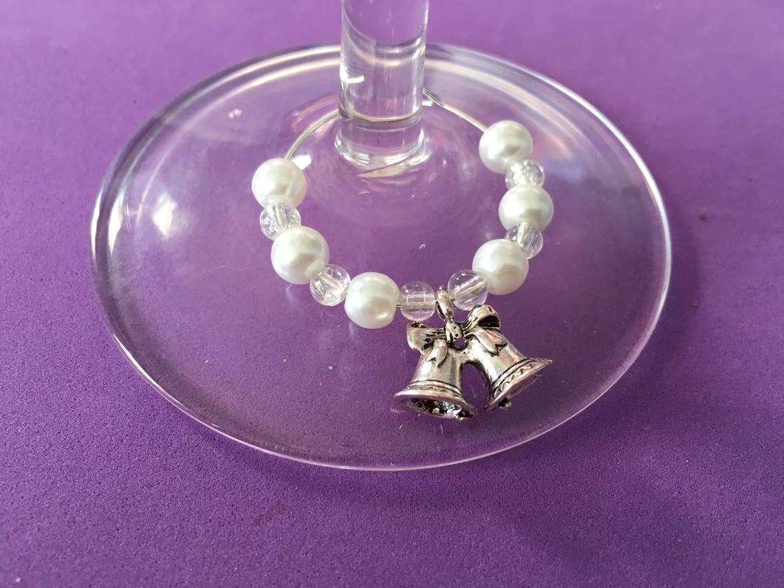 Christmas Wine Glass Charms Wine Glass Charm Table Gift - Etsy