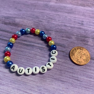 Autistic Bracelet, Handmade Autism Awareness Bracelet - Etsy