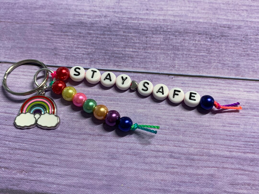 Stay Safe Key Ring / Pocket Hug - Etsy