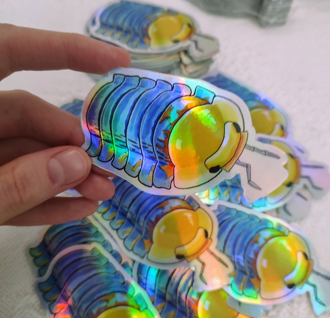 Rubber Ducky Isopod Holographic Vinyl Sticker - Etsy