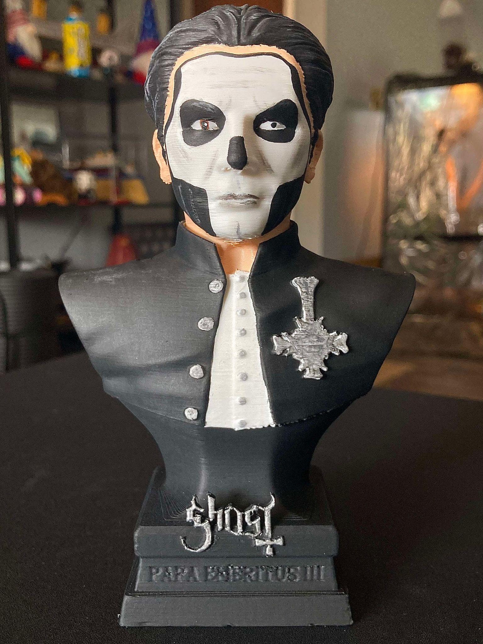 Papa Emeritus 3 Terzo - Hand Painted 3d Print Statue - Knick Knack ...