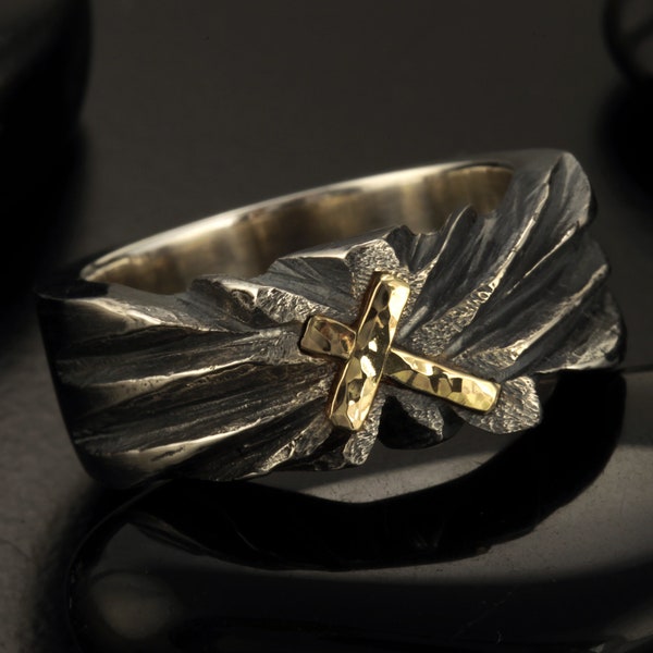 Rustic Mens Ring - Etsy