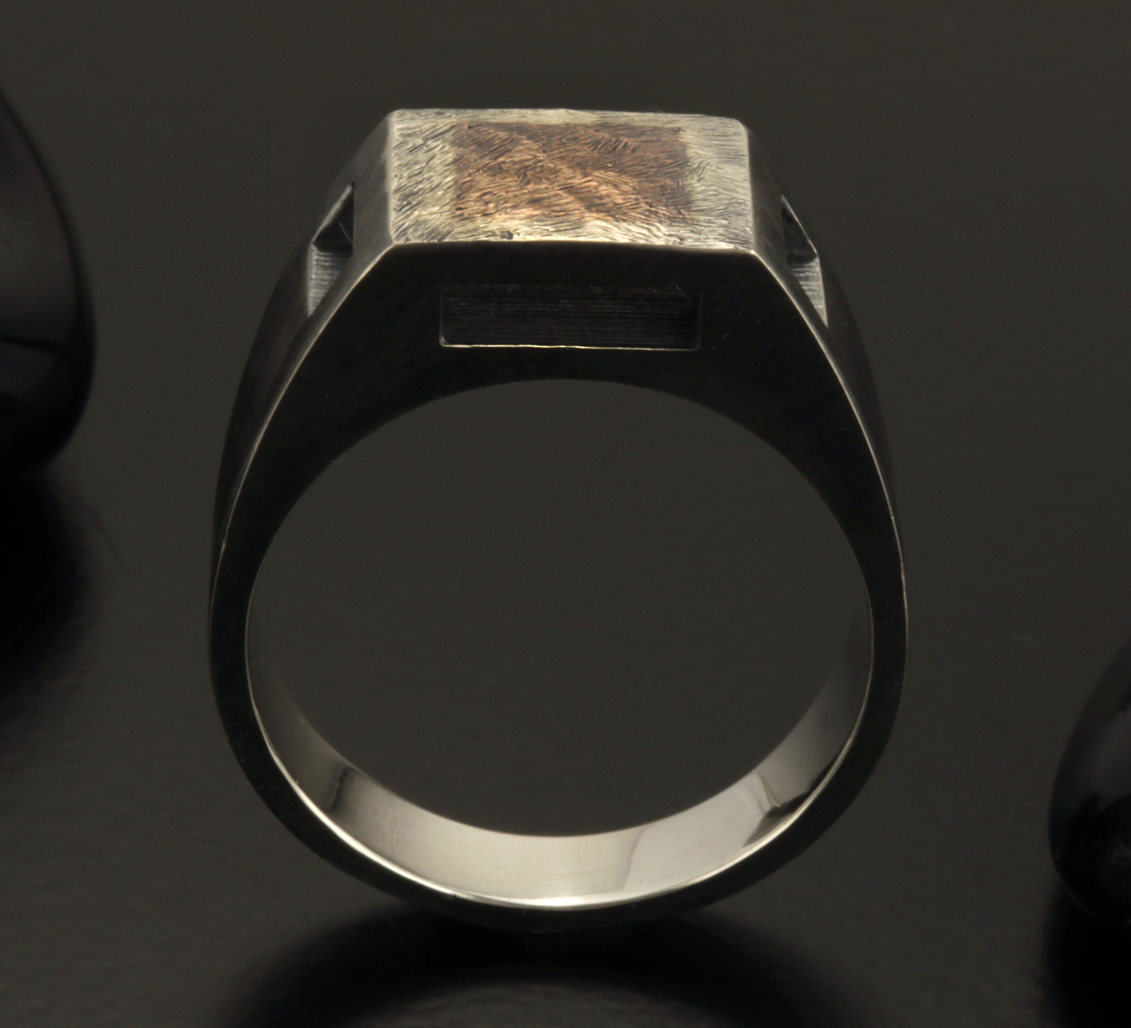 Mens Unique Design Signet Ring Square Signet Ring Mens Ring - Etsy