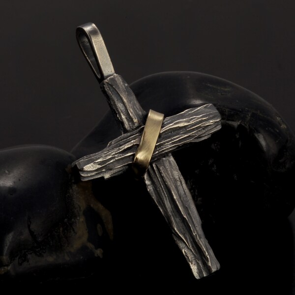 Rustic Cross Pendant - Etsy