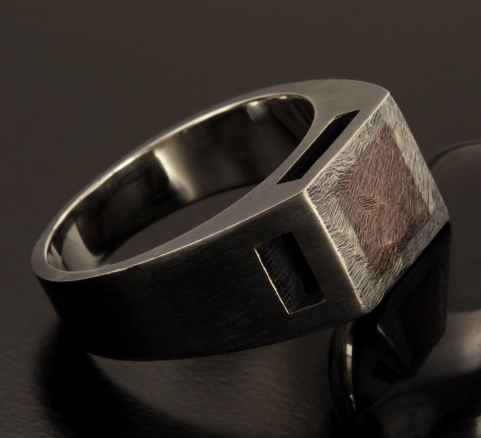 Mens Unique Design Signet Ring Square Signet Ring Mens Ring - Etsy