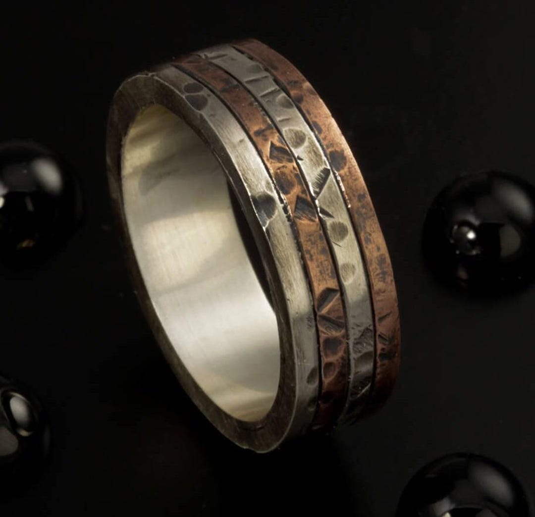 Cool Mens Ring, Man Wedding Band, Unique Ring, Engagement Ring, Boho ...