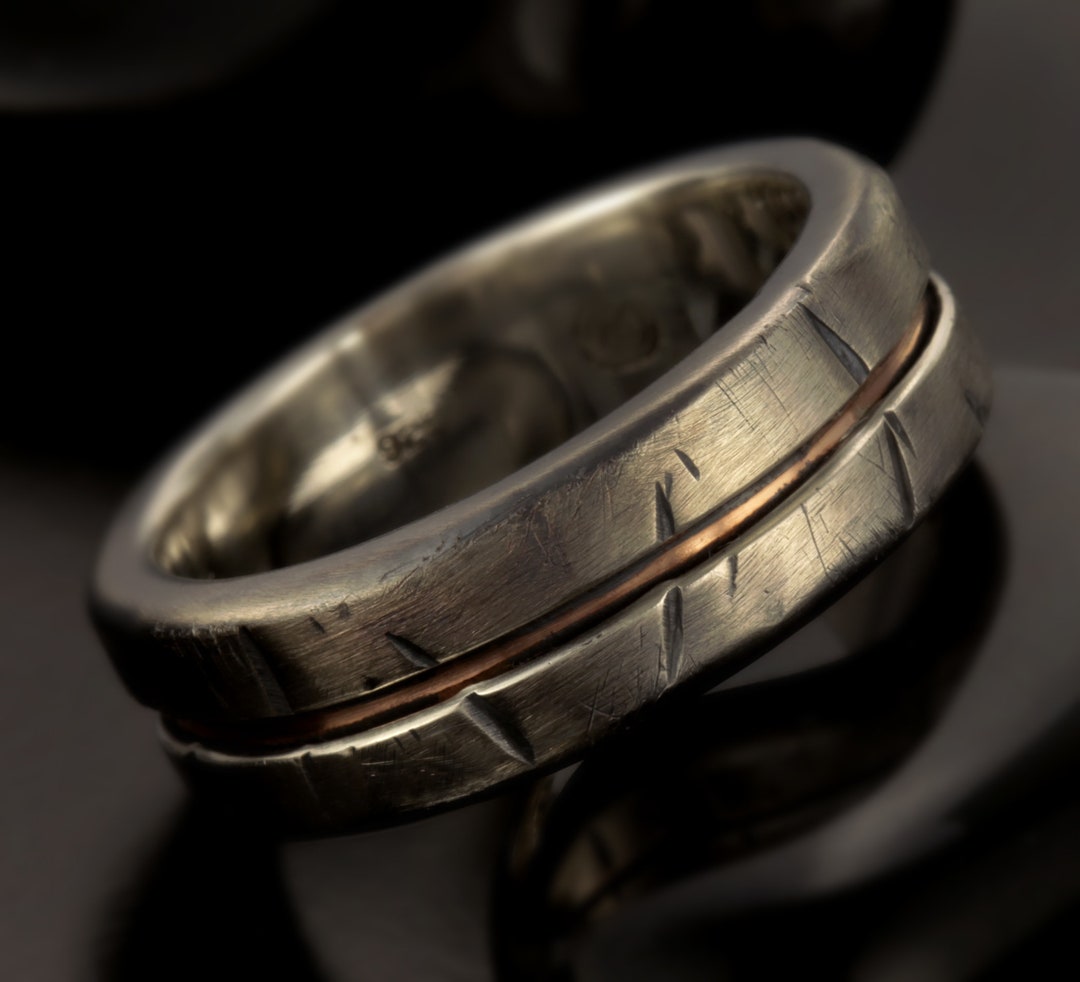 Men Ring Mens Wedding Band Engagement Ring Rustic Mens - Etsy