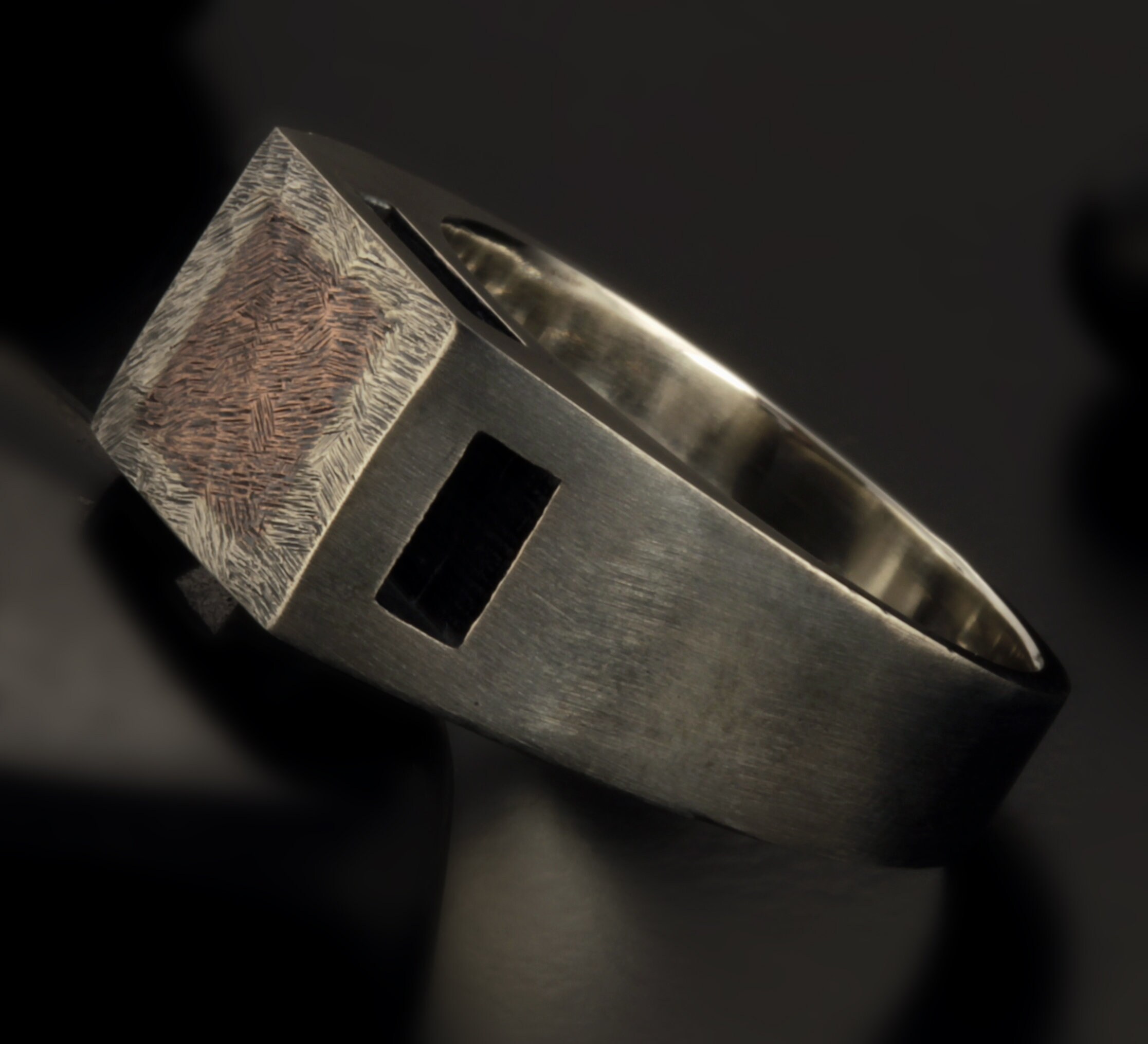 Mens Unique Design Signet Ring Square Signet Ring Mens Ring - Etsy