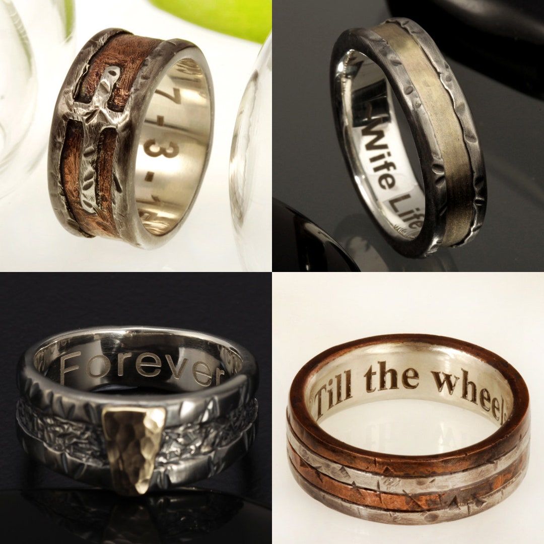 Mens Ring Engraved - Adding Engraving - Dedication Engrave - Customize ...