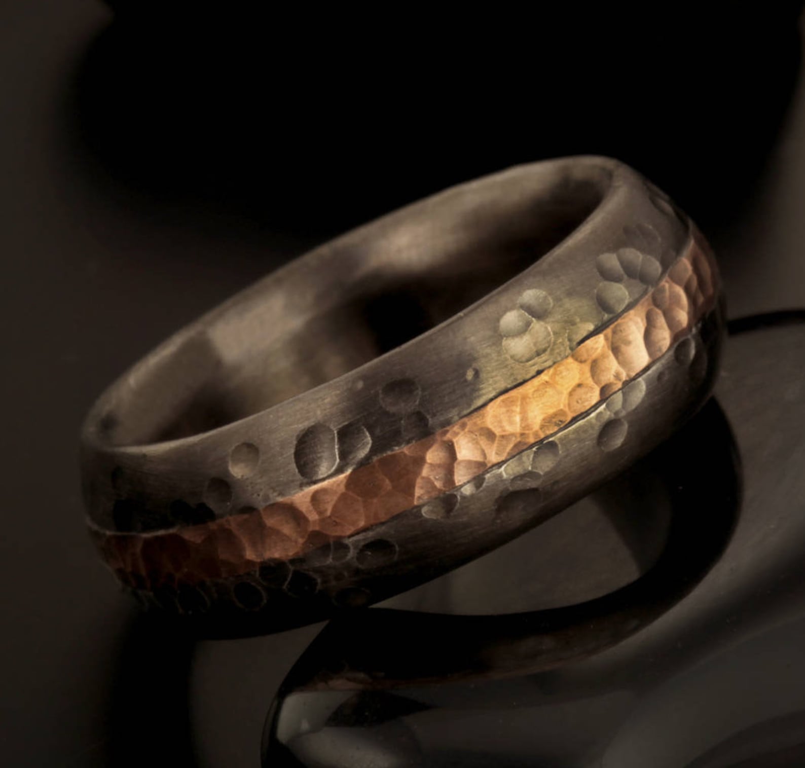 Rustic Men's Wedding Band Men's Wedding Ring Silver - Etsy